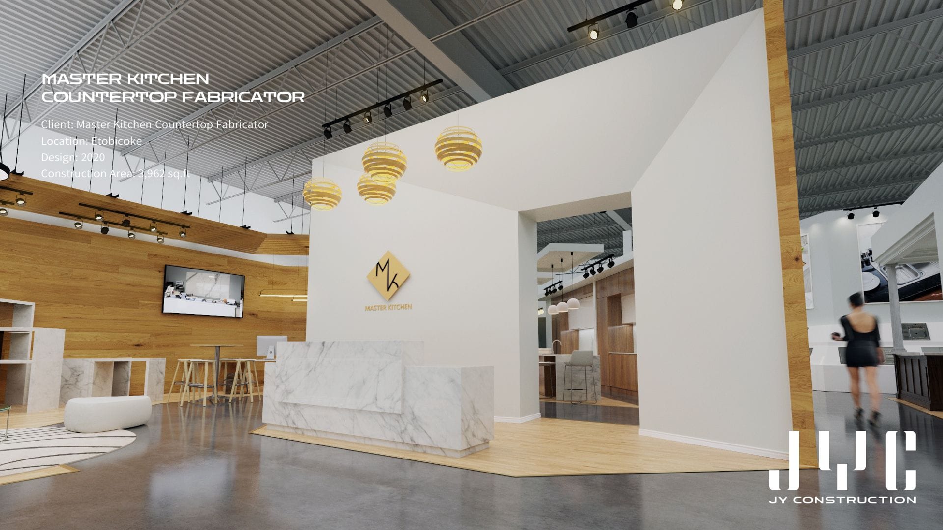 Toronto Corporate Showroom Renovation - Master Kitchen Countertop ...